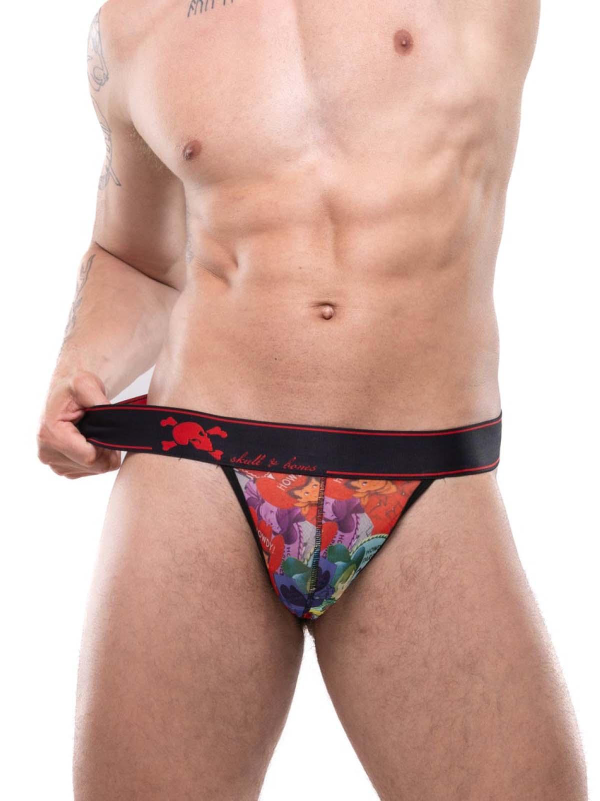 SKULL AND BONES VINTAGE COWBOY MESH THONG - FullKit.com